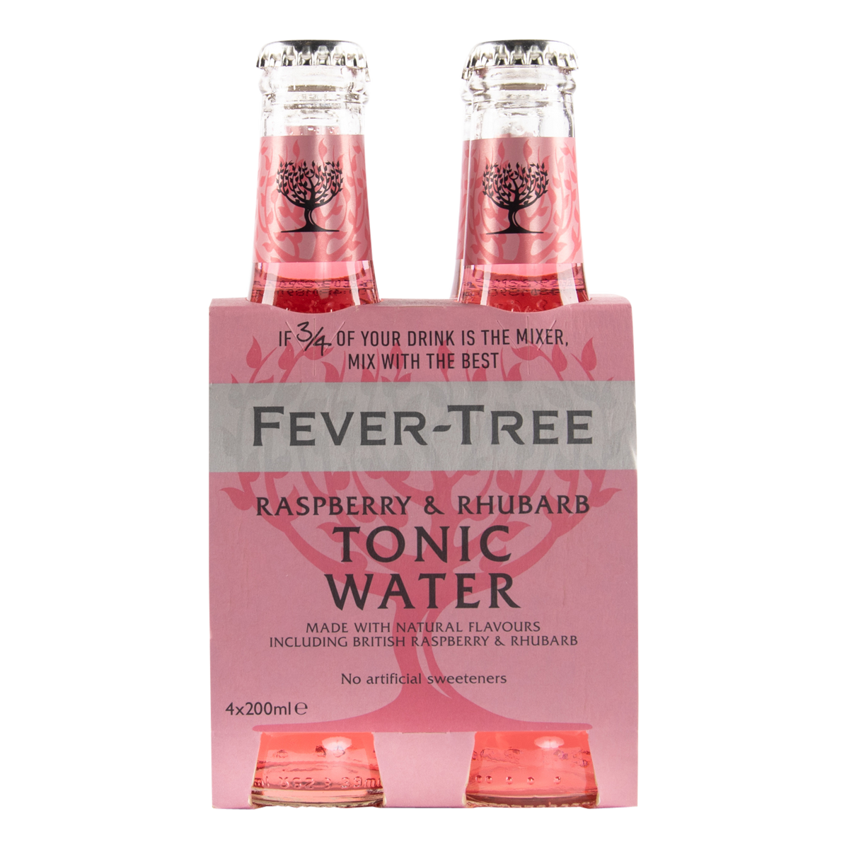 Fever-Tree Framboos en Rabarber Tonic Water 4x200ml – Egmont's garden